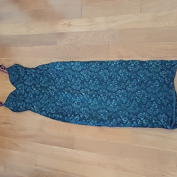 Lew Magram | Dresses | Lew Magram Collection Vintage Green Lace Midi ...